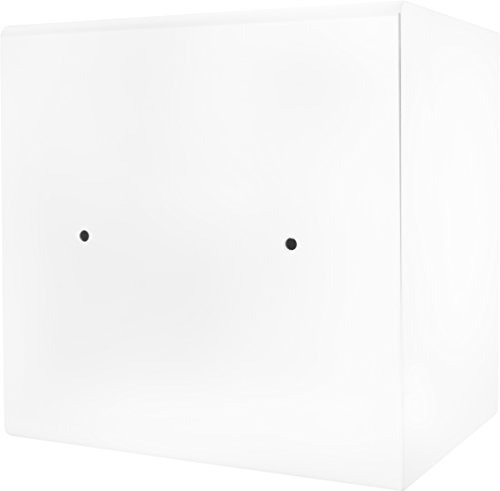 Barska 1.01 Cu. Feet Steel 1,400° Fireproof Jewelry Glass Shelf Drawer Security Safe Cabinet with Organizer, White
