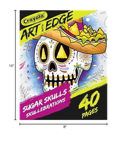 Crayola Sugar Skulls Coloring Book, Volume 3, Teen Coloring, (Page Count/Style May Vary)