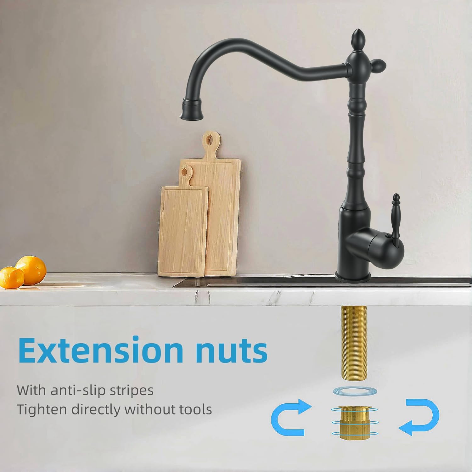 8 inch Extra Length Shank Nuts Faucet Tap Mounting Hardware Part 20cm