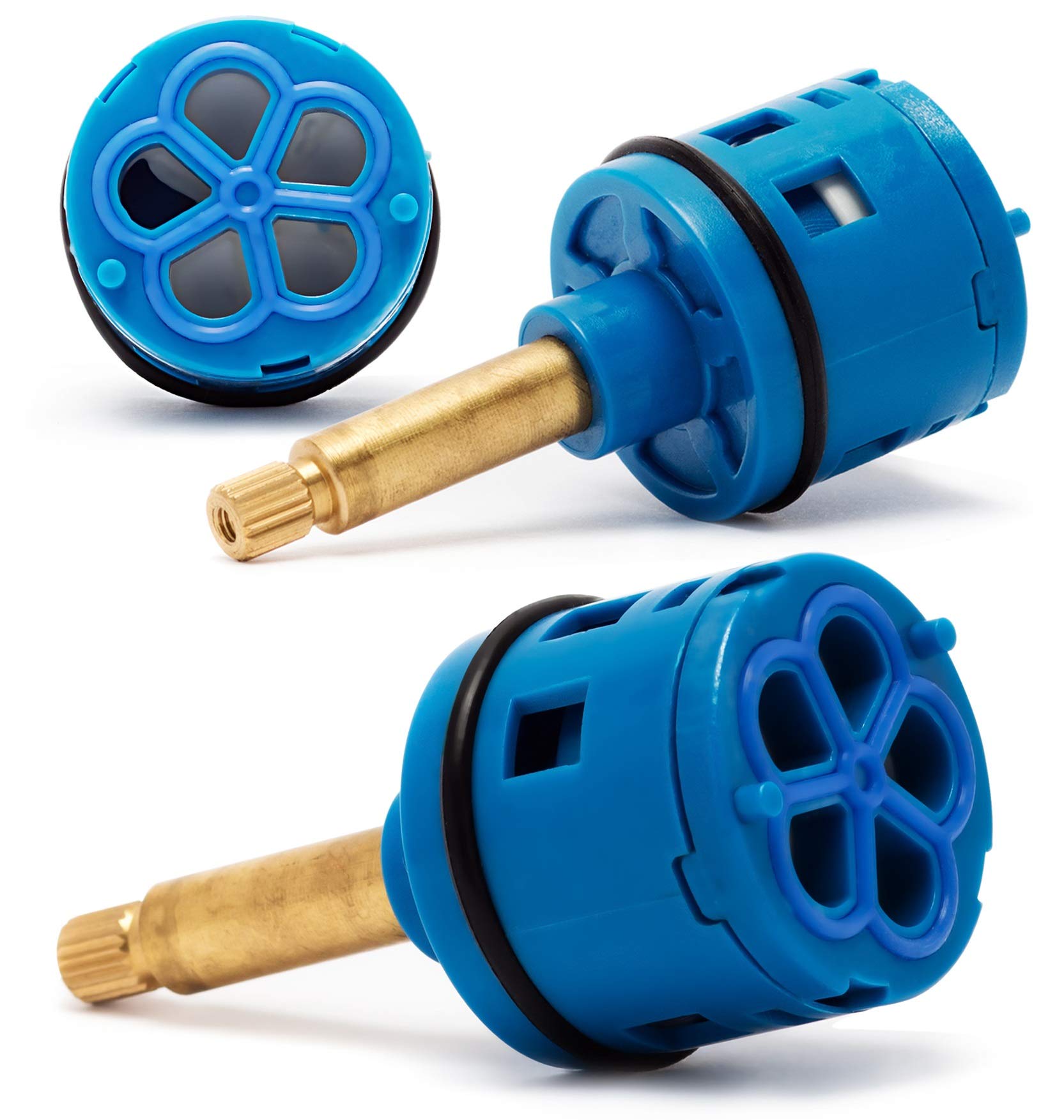 Ceramic Cartridge Replacement Brass Diverter 5 Way Panel Shower Faucet D 36 L 39mm