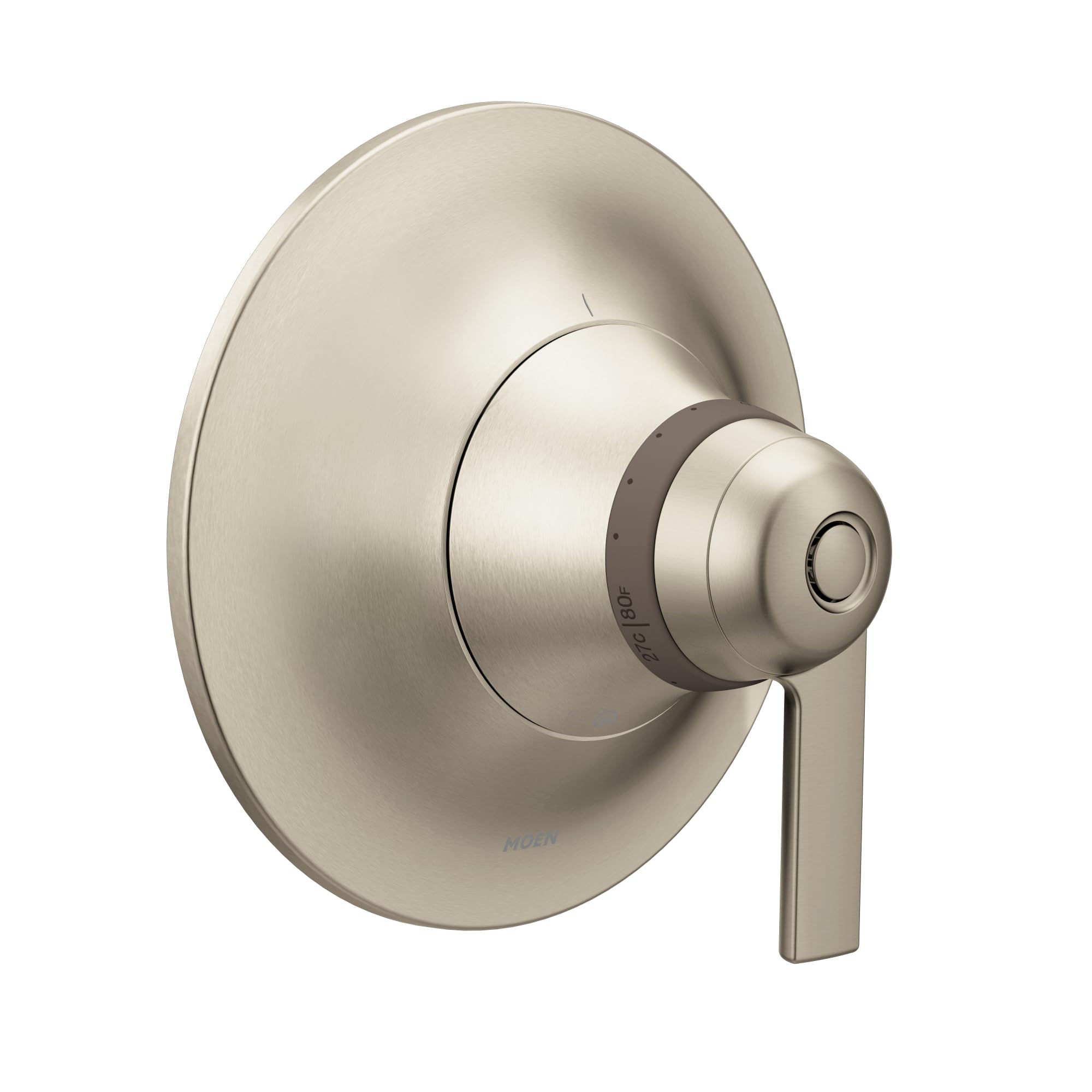 Moen Doux Brushed Nickel ExactTemp Thermostatic Valve Shower Trim Kit, Valve Required, TS3101BN
