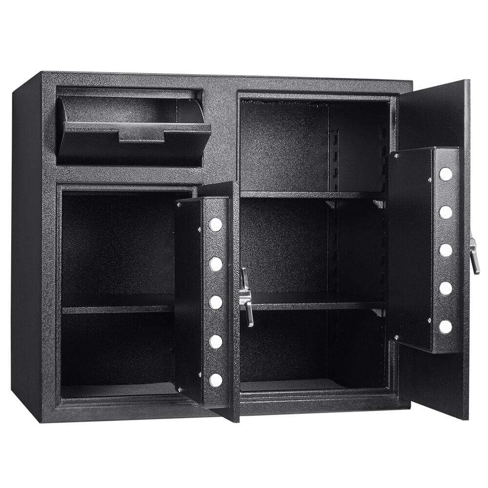 Barska New Large Double Door Vault Safe Keypad Lock Cabinet with Depository Drop Slot