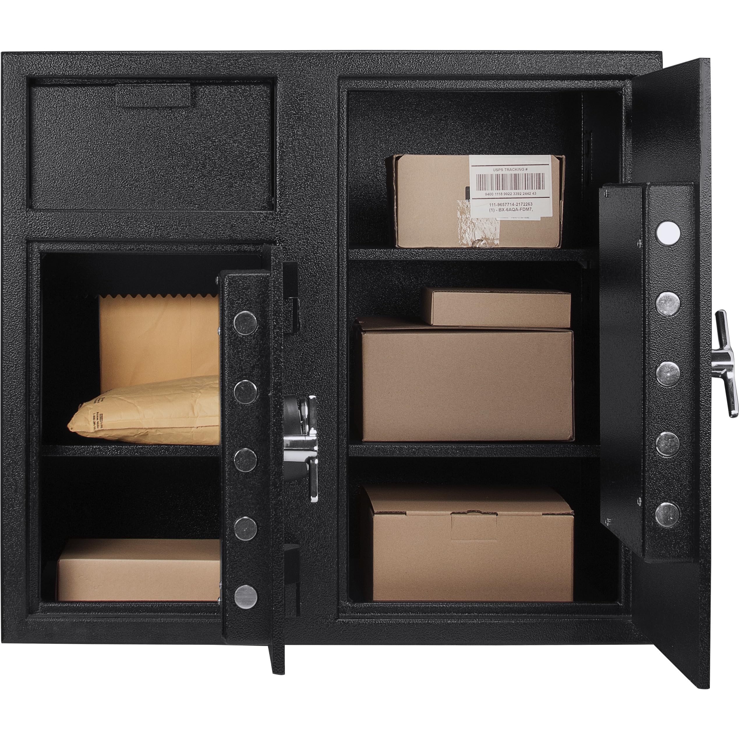 Barska New Large Double Door Vault Safe Keypad Lock Cabinet with Depository Drop Slot