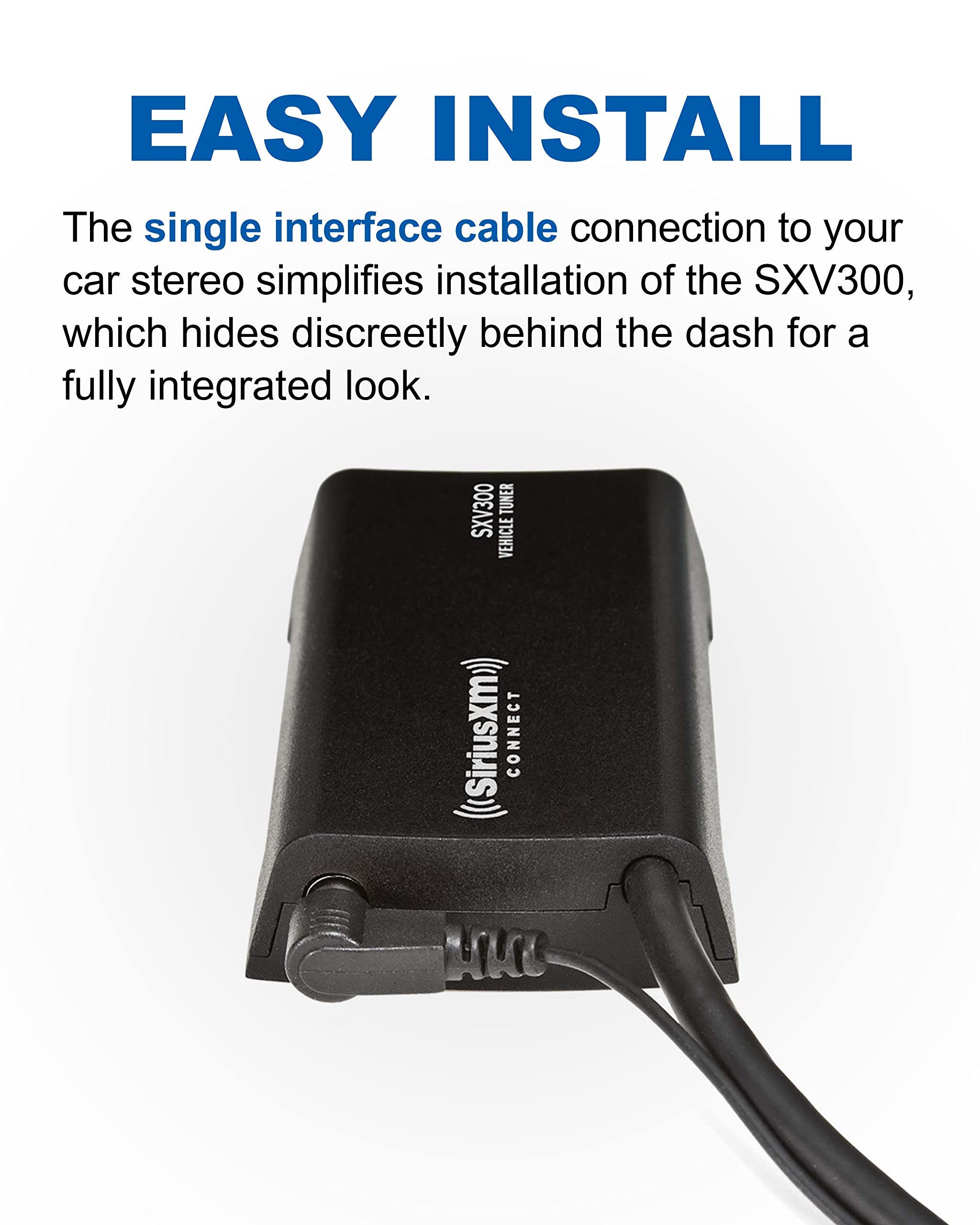 SiriusXM SXV300v1 Connect Vehicle Tuner Kit for Satellite Radio with Free 3 Months Satellite and Streaming Service (Renewed)