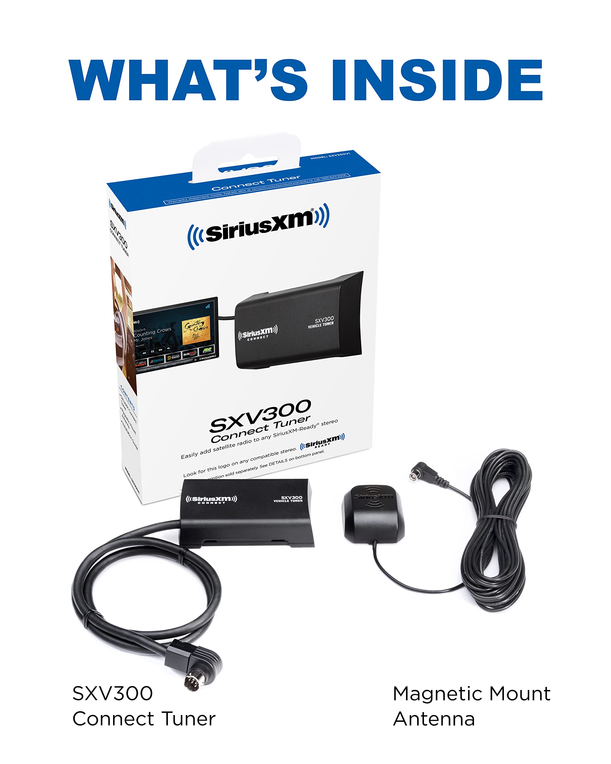 SiriusXM SXV300v1 Connect Vehicle Tuner Kit for Satellite Radio with Free 3 Months Satellite and Streaming Service (Renewed)