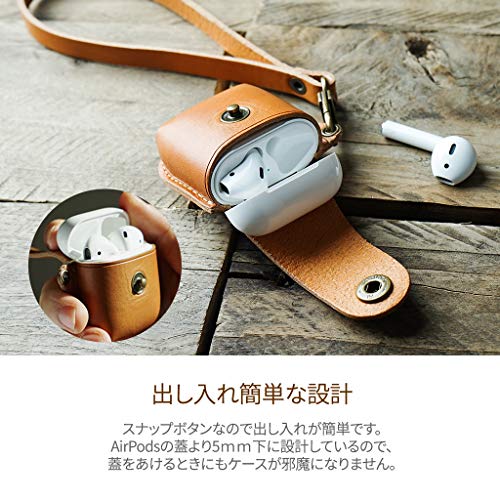 Hevitz Italian Genuine Leather Semi-Aniline AirPods Case, Blue