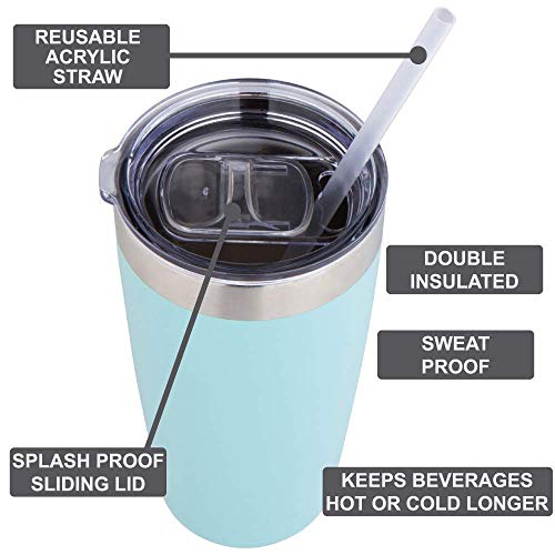 THIS IS MY CIRCUS THESE ARE MY MONKEYS Light Blue 20 oz Drink Tumbler With Straw | Engraved Stainless Steel Travel Mug | Funny Quote Gift Idea | OnlyGifts.com