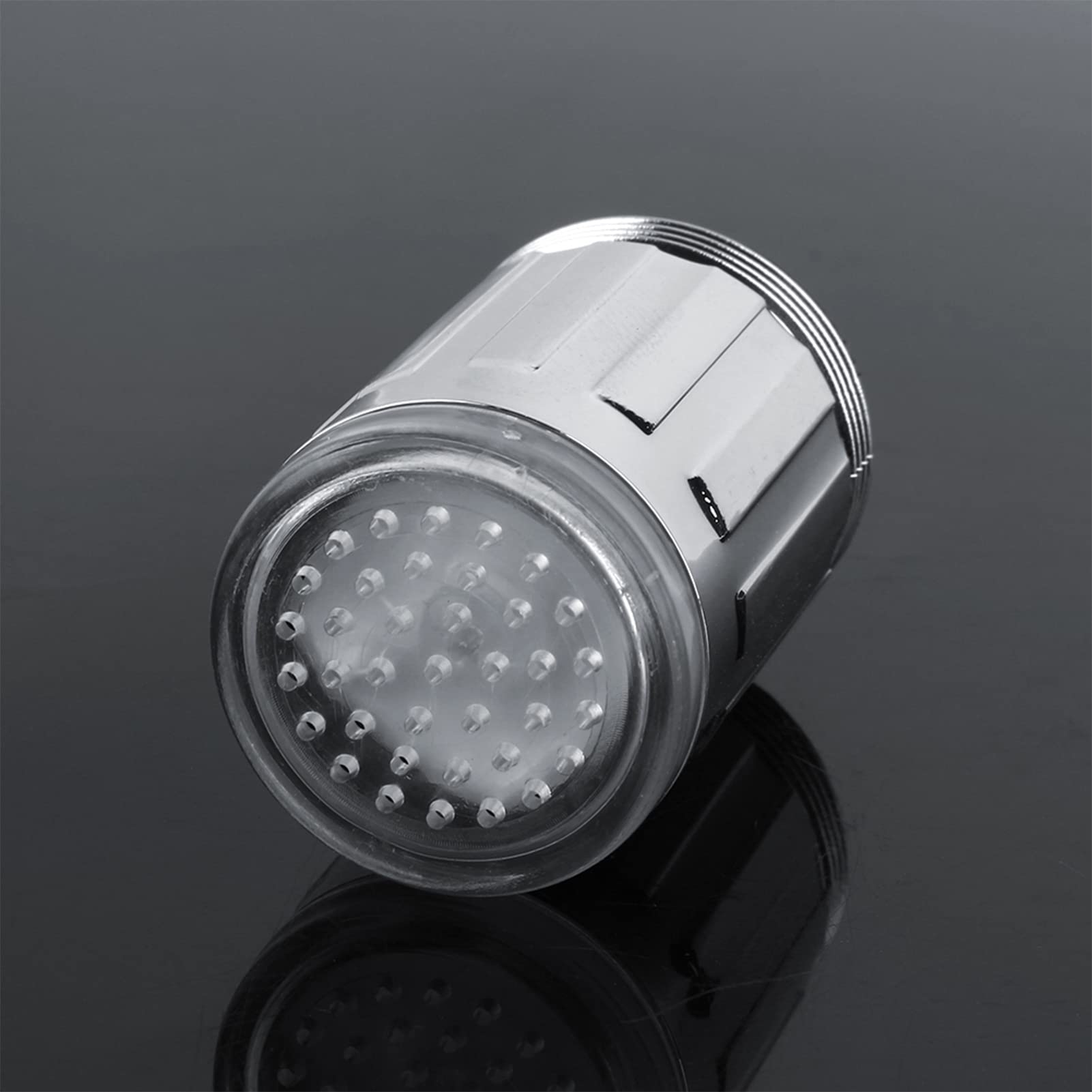 Temperature Sensitive 3 Color Gradient LED Water Faucet Colors Changing LED Water Stream Faucet Tap Cold and Hot Water Mixer Sink Tap for Kitchen and Bathroom