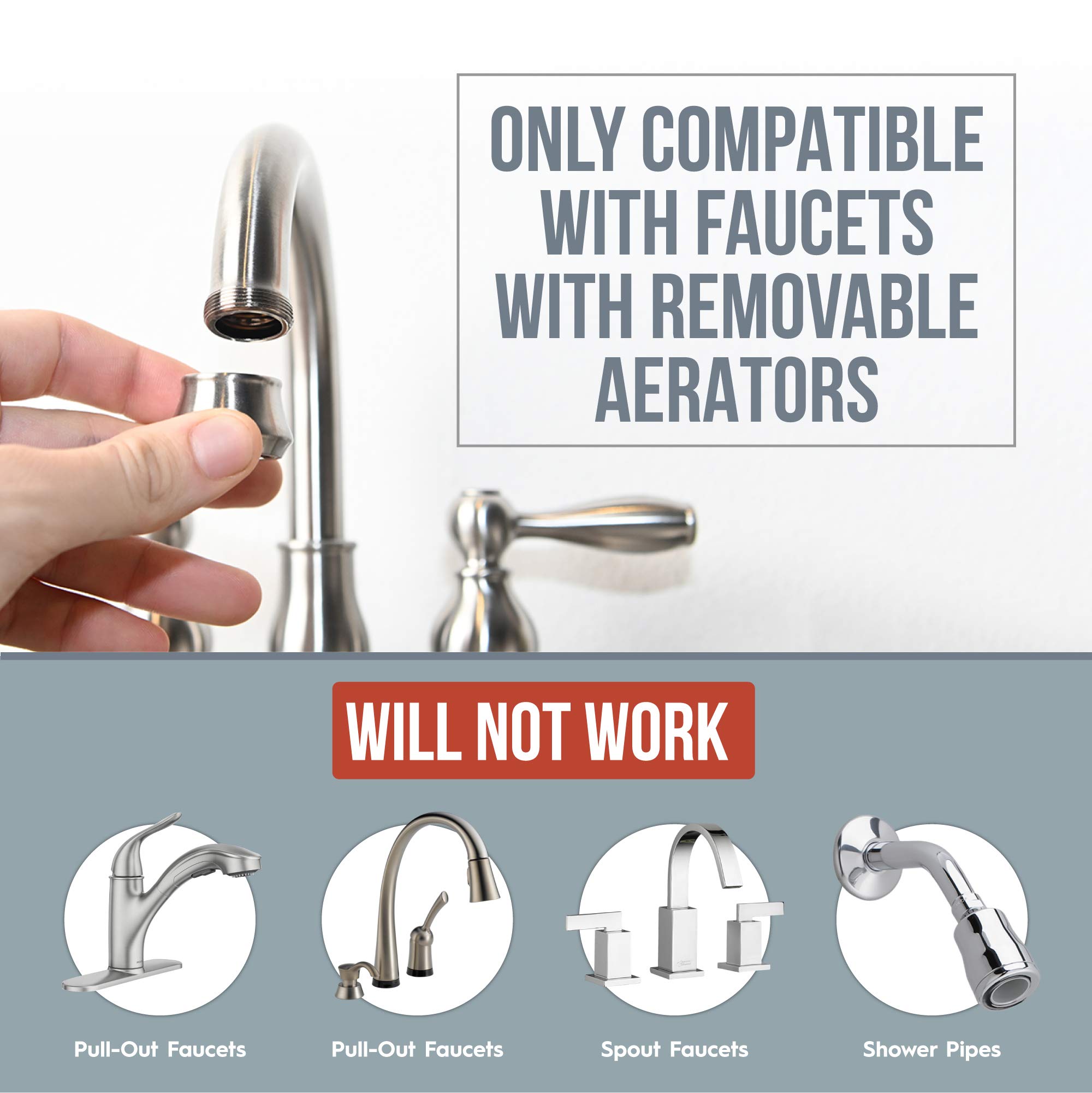 Sink Hose Sprayer Attachment - Faucet Extender - Hair Washing Hose and Sprayer - Extension for Utility Sink, Bathroom, Kitchen, or Laundry Tub (Quick Connection)