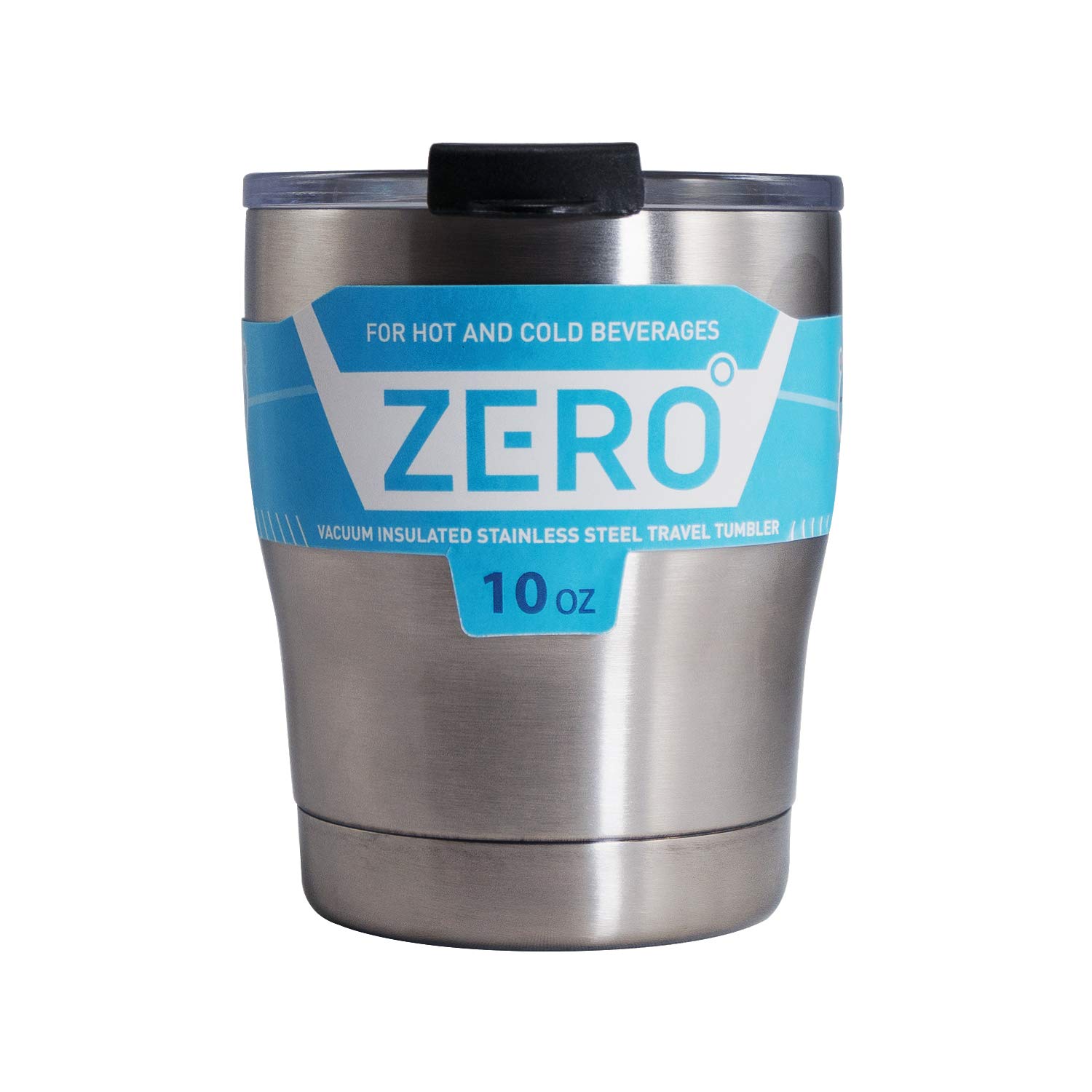Zero Degree Stainless Steel Tumbler with Lid, Double Wall Vacuum Insulated Travel Mug for Hot and Cold Drink (10oz Y Model 2 Pack)