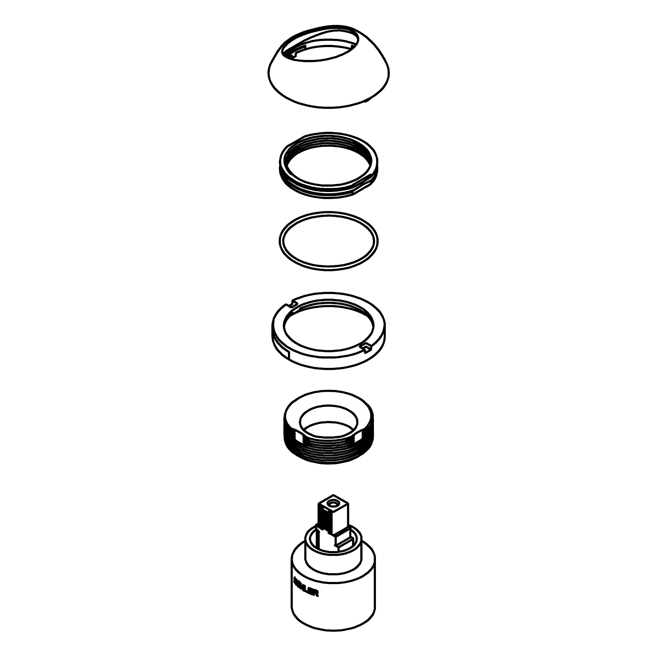 KOHLER GENUINE PART 1246937-VS BONNET/VALVE KIT