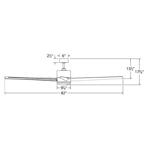 Modern Forms FR-W1815-80L-GH/WG Windflower 80 Inch 12 Blade Indoor/Outdoor Smart Fan with Six Speed DC Motor and LED Light in Graphite Finish Works with Nest, Ecobee, Google Home and iOS/Android App,