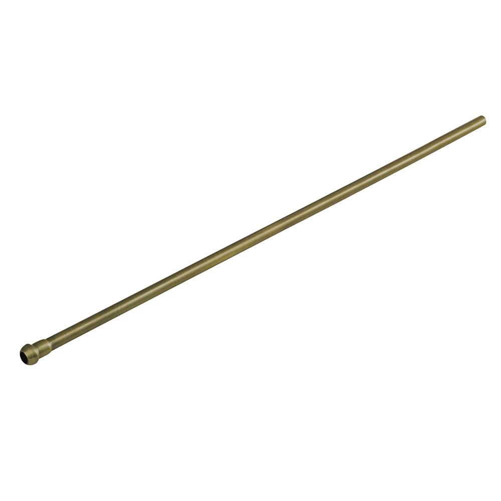 Kingston Brass CB38203 20 in. Bullnose Bathroom Supply Line, Antique Brass