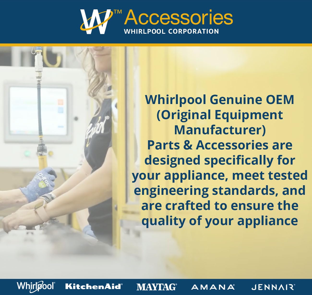 Whirlpool W10727416 Genuine OEM Warming Drawer Heat Deflector For Ovens – Replaces 3452365, PS10066025