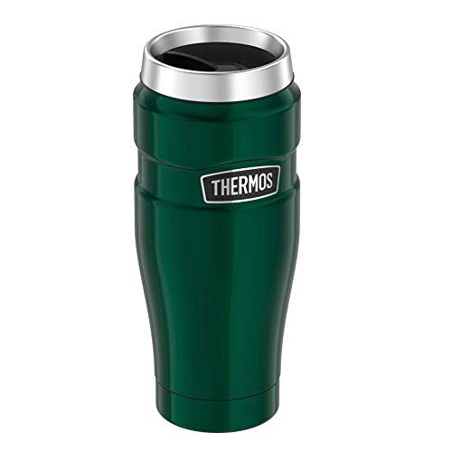 THERMOS Stainless King Vacuum-Insulated Travel Tumbler, 16 Ounce, Pine Green