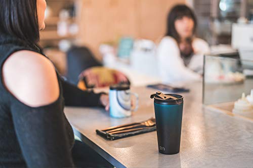 Simple Modern Insulated Tumbler with Lid and Straw | Iced Coffee Cup Reusable Stainless Steel Water Bottle Travel Mug | Gifts for Women Men Her Him | Classic Collection | 24oz | Graphite