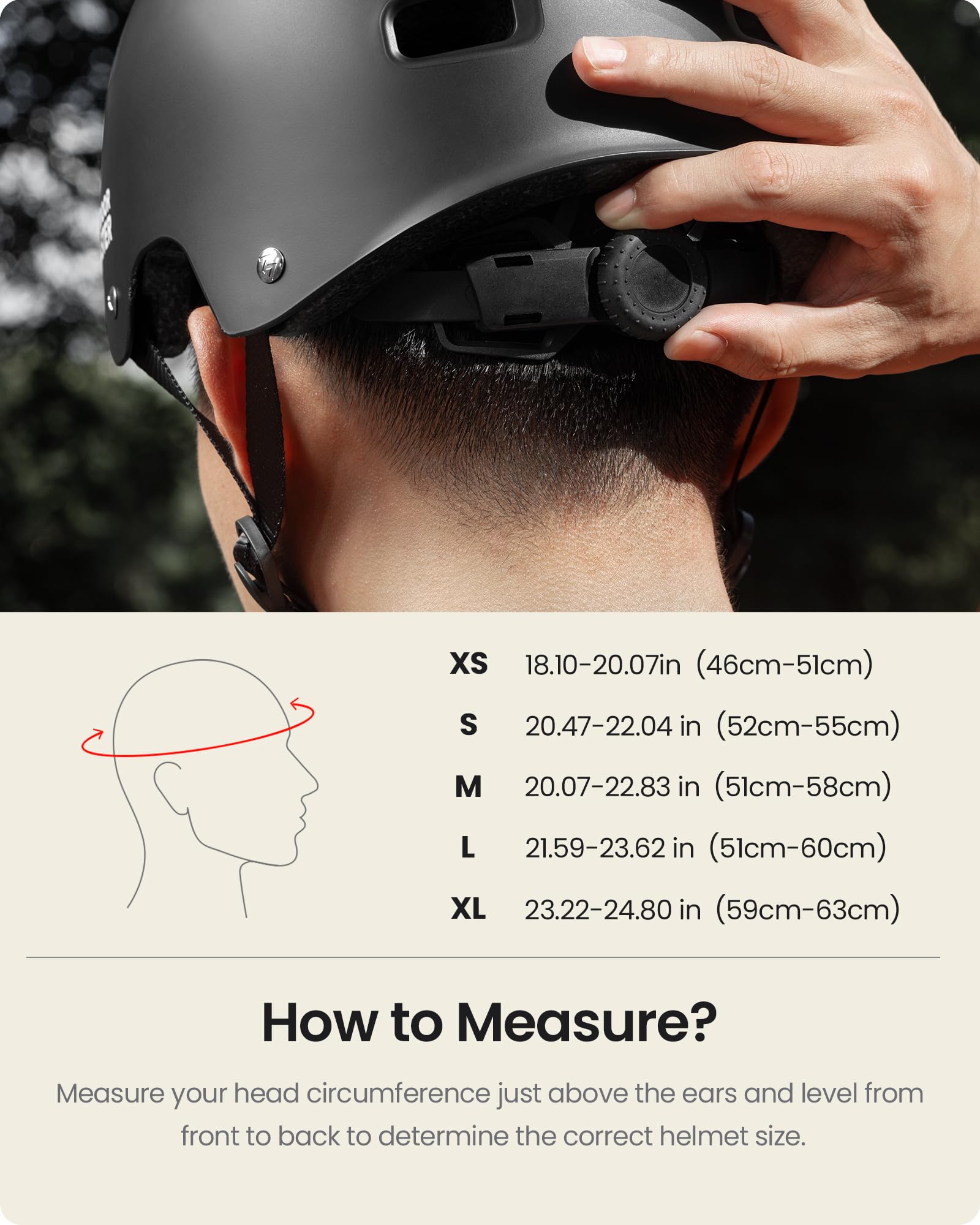 OutdoorMaster Skateboard Cycling Helmet - Two Removable Liners Ventilation Multi-Sport Scooter Roller Skate Inline Skating Rollerblading for Kids, Youth & Adults - L - Black