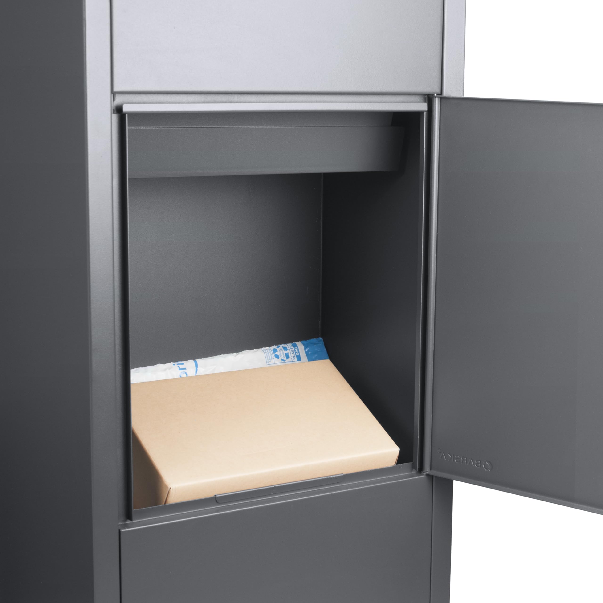 Barska Large Package Delivery Parcel Mail Steel Drop Box for Porch with Tamper-Resistant Drop Slot & Key Lock