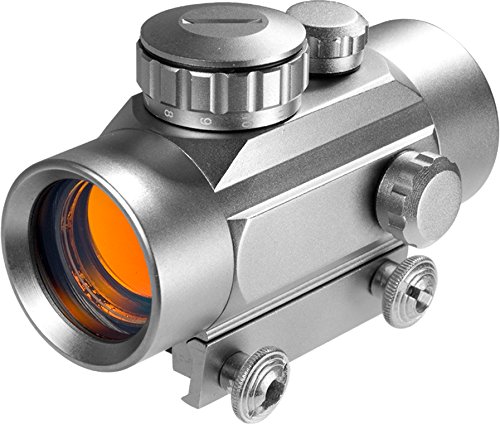 BARSKA 1x 30mm Red Dot Scope Sight Silver Finish