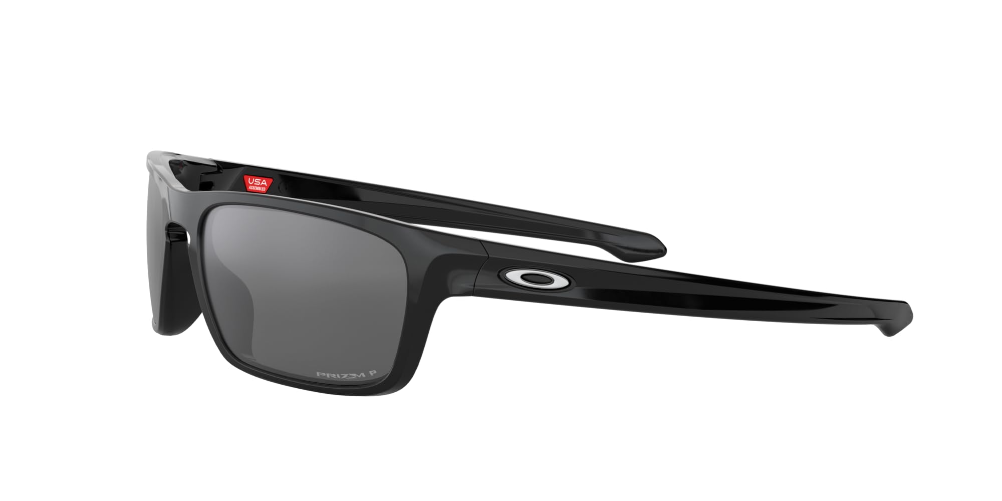 Oakley Men's OO9408 Sliver Stealth Square Sunglasses, Polished Black/Black Iridium Polarized, 56 mm