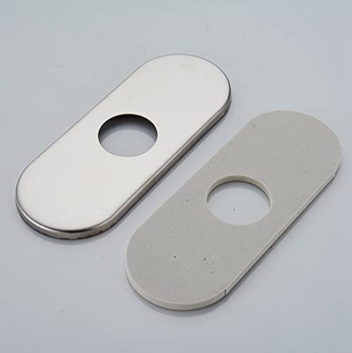 Greenspring 6 Inch Bathroom Vessel Vanity Sink Faucet 4" Hole Cover Deck Plate Escutcheon Chrome
