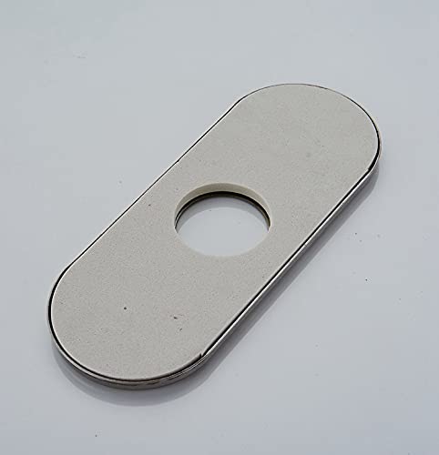 Greenspring 6 Inch Bathroom Vessel Vanity Sink Faucet 4" Hole Cover Deck Plate Escutcheon Chrome