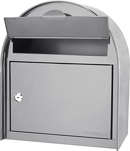 Barska Wall Mount Multi-Purpose Locking Mail Suggestion Drop Box with Key Lock for Home Office Classroom