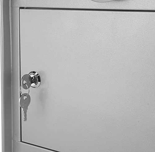 Barska Wall Mount Multi-Purpose Locking Mail Suggestion Drop Box with Key Lock for Home Office Classroom
