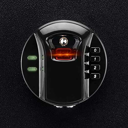 BARSKA AX13108 Biometric Keypad Digital Multi-User Security Business Depository Drop Safe with Front Load Drop Box for Money, Cash, and Mail