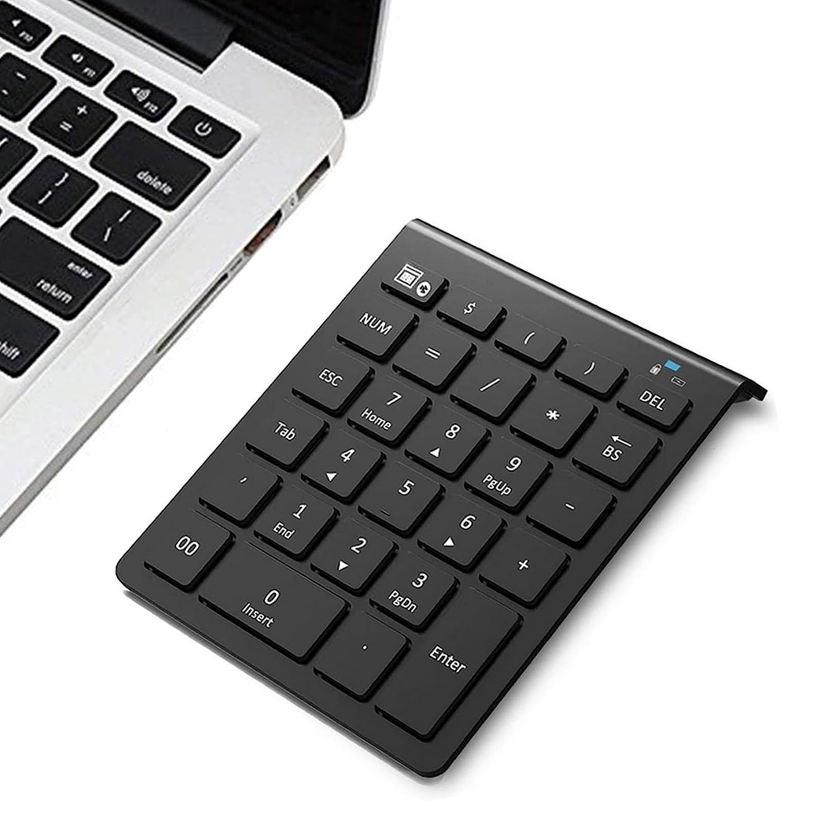 Bluetooth Number Pad for Laptop, Wireless Numeric keypad, 28 Keys Numpad Number Keypad Bluetooth 10 Keys Number Pad for Laptop, MacBook Air/Pro, iMac, Surface Pro, etc