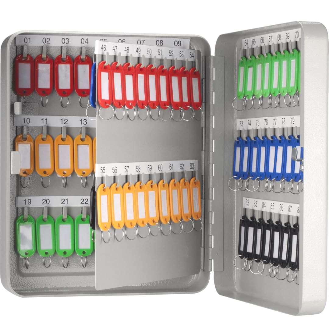 Barska CB13234 Key Lock 90 Position Key Cabinet Lock Box Grey ,9.5" x 3.1" x 11.75"