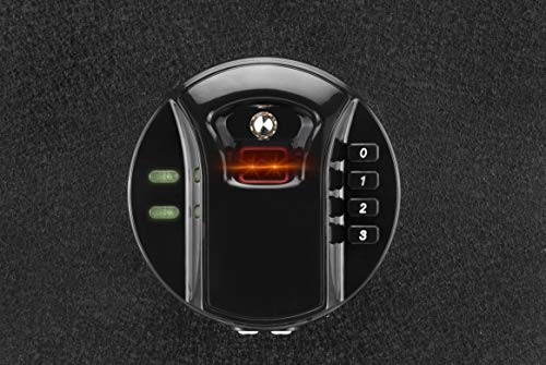 Barska AX12888 Quick Access Keypad Biometric Fingerprint Security Safe Box 0.46 Cubic Ft, Black