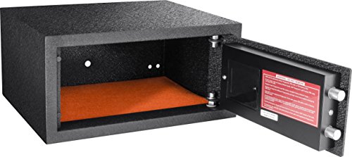 Barska AX12888 Quick Access Keypad Biometric Fingerprint Security Safe Box 0.46 Cubic Ft, Black
