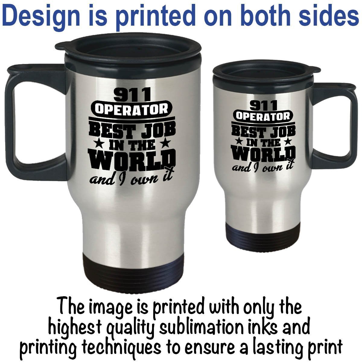 mmandiDESIGNS Pioneer Coffee Travel Mug - 14oz Stainless Steel Tumbler For Your Favorite Cold or Hot Beverages