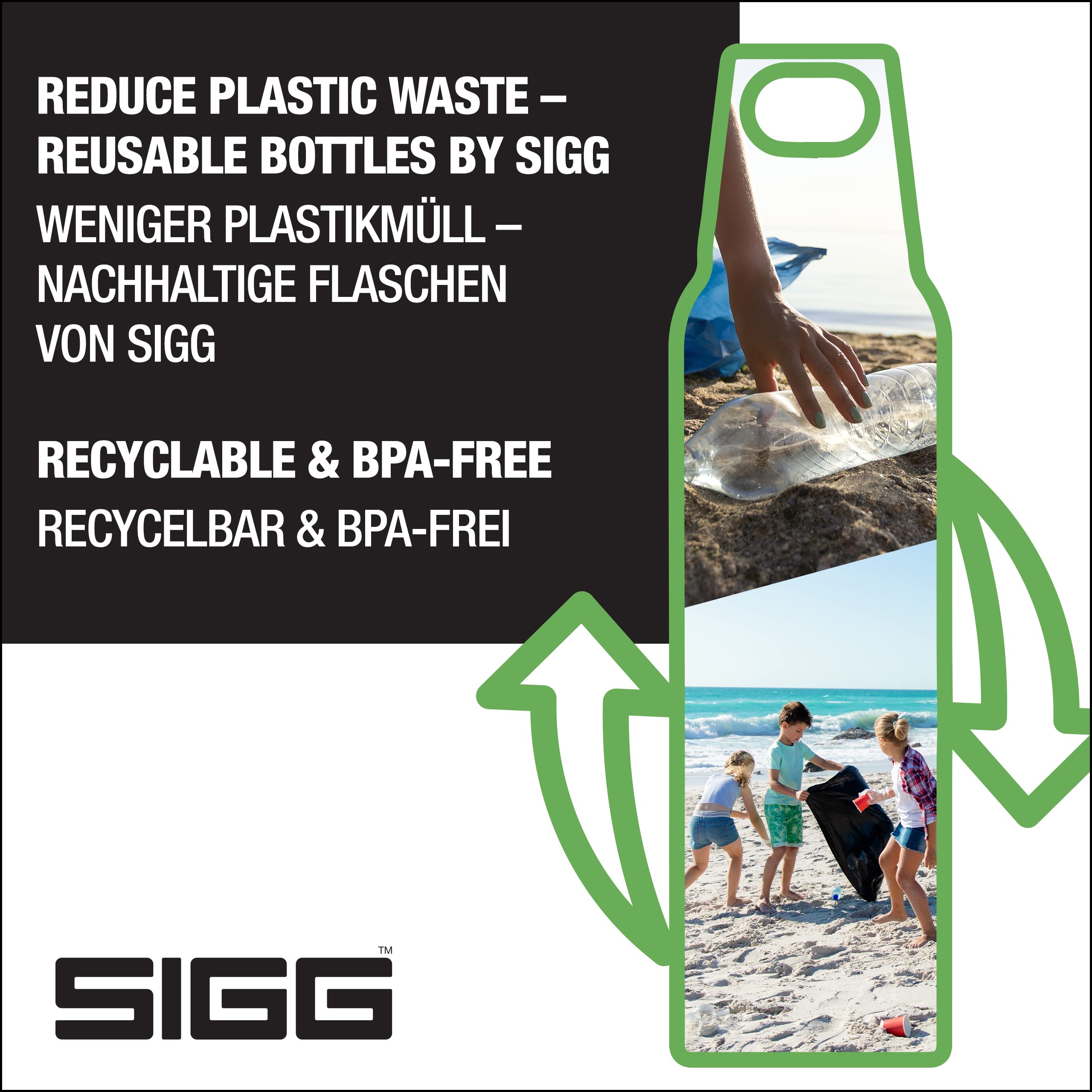 SIGG - Thermo Flask Hot & Cold ONE - Insulated Water Bottle - Tea Filter - Leakproof - BPA-Free - Stainless Steel - 17Oz