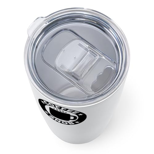 CafePress Coffee Snob 16 Oz Stainless Steel Travel Mug 20 oz. Insulated Stainless Steel Coffee Tumbler