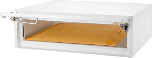 Barska CB13118 Key Lock Multi-Purpose Desktop Envelopes Cash Documents Suggestions Drop Box Organizer White 15.75" x 11" x 4.87"