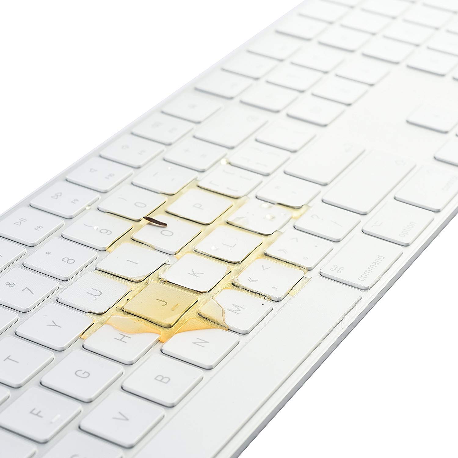 COOSKIN TPU Clear Keyboard Cover Protector for 2017 Released Apple Magic Keyboard with Numeric Keypad US Layout A1843 Keyboard Skin