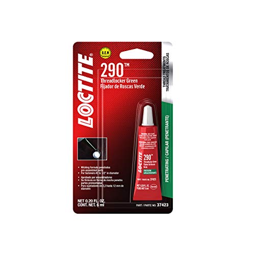 Loctite 487234 Threadlocker 290 Penetrating Liquid Tube, Green, 6-ml