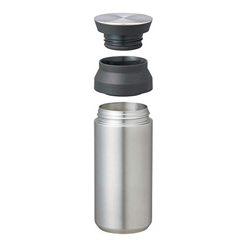 KINTO 20936 Travel Tumbler, 11.8 fl oz (350 ml), Black, Double Wall Vacuum Construction, Heat and Cold Retention