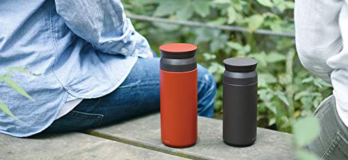 KINTO 20936 Travel Tumbler, 11.8 fl oz (350 ml), Black, Double Wall Vacuum Construction, Heat and Cold Retention