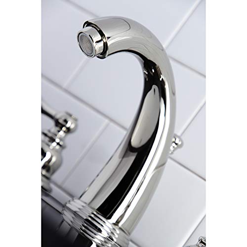 Kingston Brass KB986ALPN Victorian Widespread Bathroom Faucet, 6 x 5.25 x 2.5, Polished Nickel