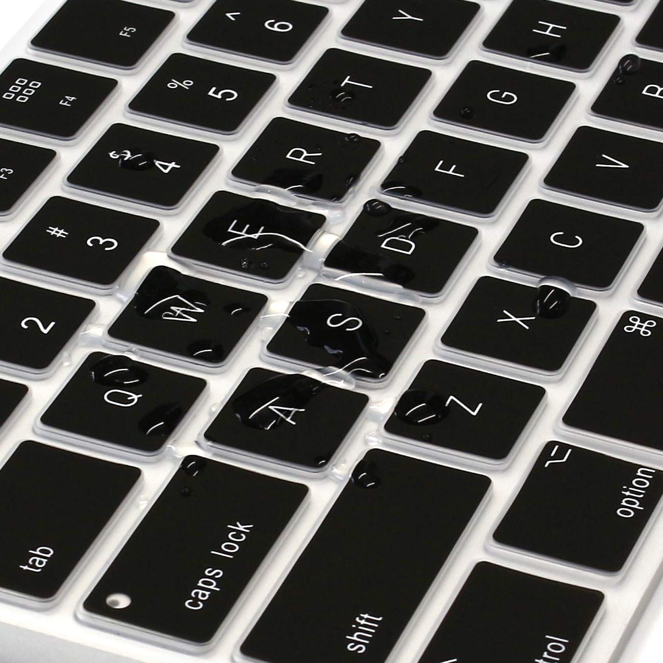 ProElife Ultra Thin Silicone Keyboard Cover Protector for 2019-2017 Apple iMac Magic Keyboard with Numeric Keypad A1843 Full Size Wireless Bluetooth Numeric Keyboard, US Enter (Black)
