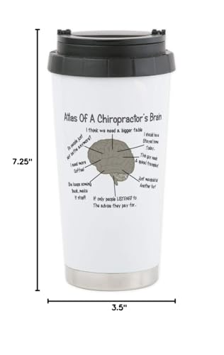 CafePress Chiropractor Humor Travel Mug 20 oz. Insulated Stainless Steel Coffee Tumbler