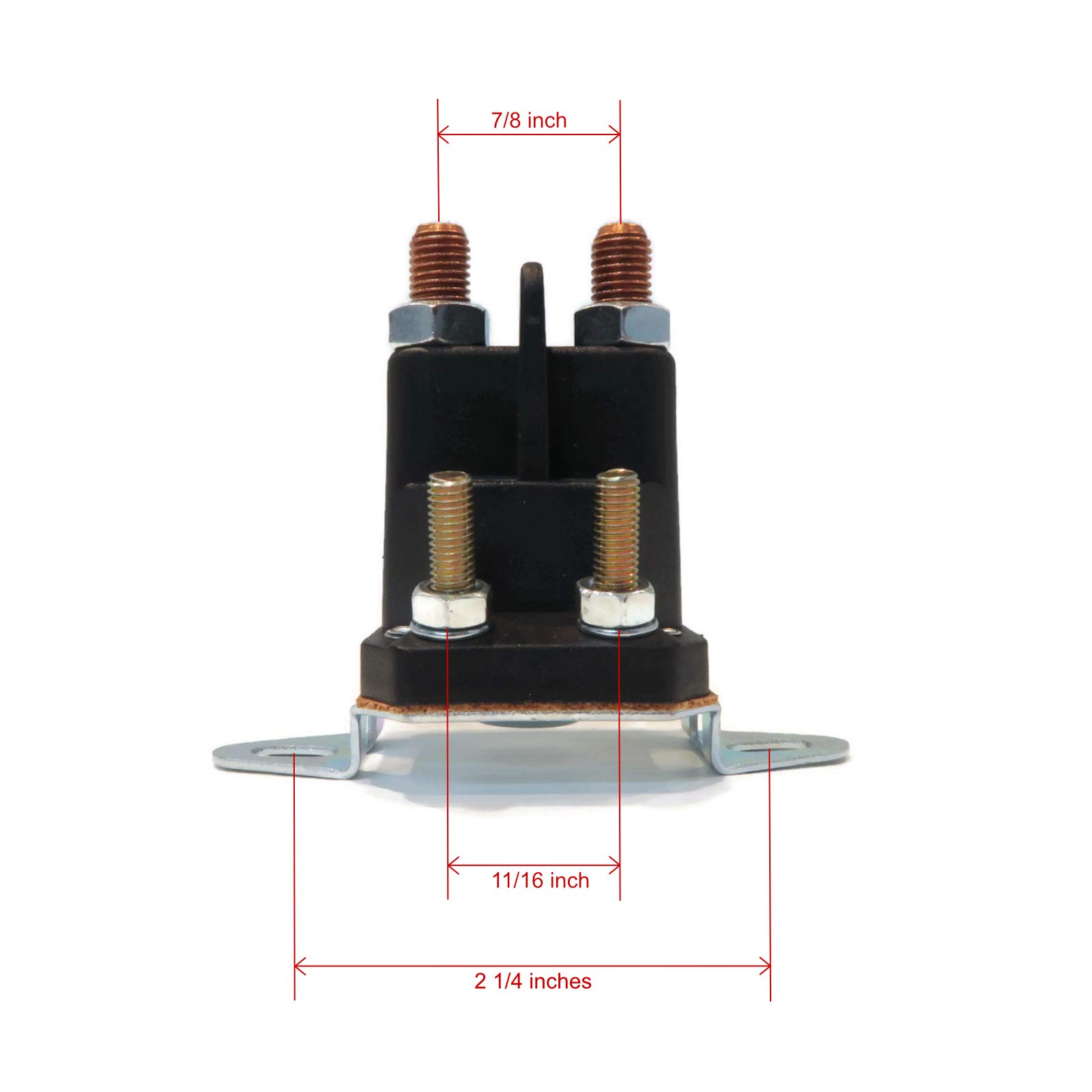 The ROP Shop | Starter Solenoid w/ 2 Hole Bracket fits John Deere Sabre 14.542GS 1642HS 1742HS