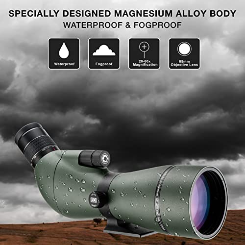 Barska Level ED 20-60x85mm Spotting Scope with Carrying Case