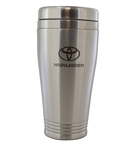 Au-TOMOTIVE GOLD Stainless Steel Travel Mug for Toyota Highlander (Silver)