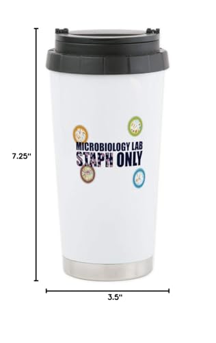 CafePress Microbiology Lab Staph Only Travel Mug 20 oz. Insulated Stainless Steel Coffee Tumbler