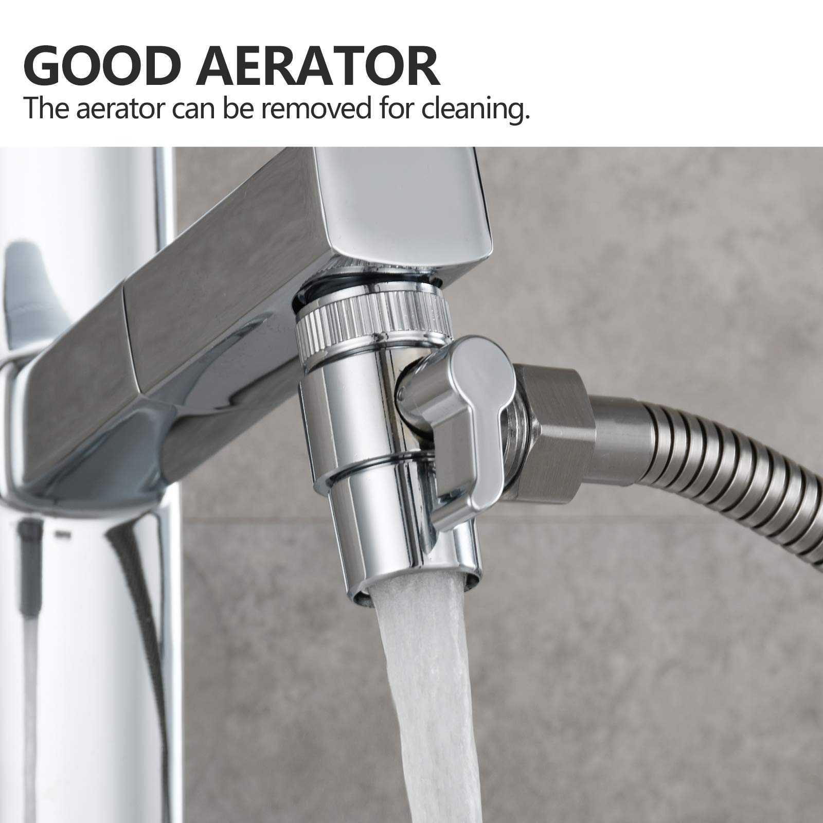 CIENCIA Brass Sink Faucet Diverter Valve to Sink Hose Sprayer,Faucet Splitter for Kitchen,Sink Faucet Replacement Part M22 x M24,SBA021
