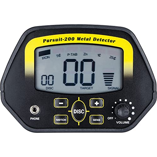 Barska Winbest Pursuit-200 Metal Detector Field Kit with LCD Display, Wand Detector, Headphone, Shovel, and Soft Case